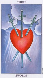 Tower & Three of Swords Tarot Card Combination Meanings – Sibyl Tarot